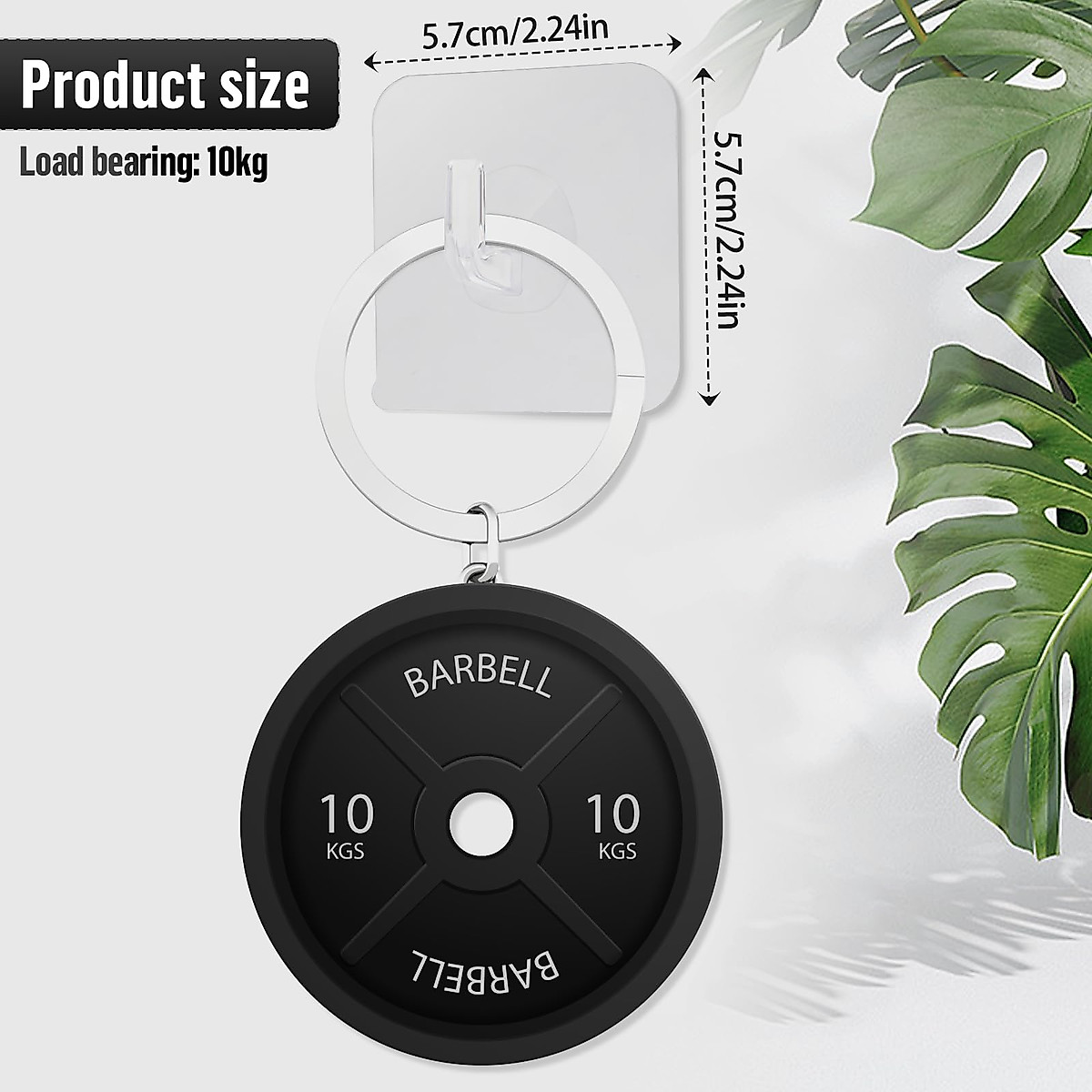 COMNICO 12 Pack Adhesive Hooks Clear Plastic Waterproof Heavy Duty Sticky Wall Ceiling Door Window Pothook Home Kitchen Bathroom Shower Office for Hanging Hat Towel Picture Coats (12)