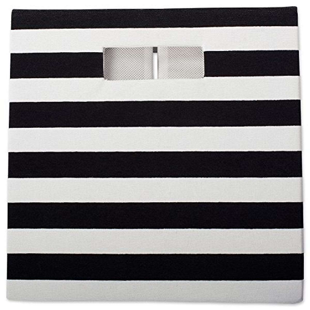 DII Polyester Cube Storage Collection Collapsible Hard Sided Bin, 13x13x13, Black