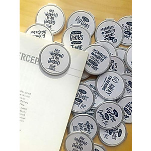 Wise & Wordy - Fun Readers Quote BOOKMARKS-36 Bulk Bookmarks for Kids Girl’s Boys- School Student Incentives – Library incentives – Reading Incentives - Party Favor Prizes - Classroom Reading Awards!