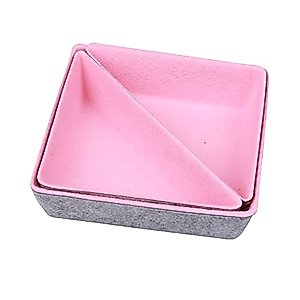 TALEVT Felt Storage Bins,1 Set with 3pcs Storage Container,Felt Drawer Organizer,Bedroom Closet Organization for Small Things