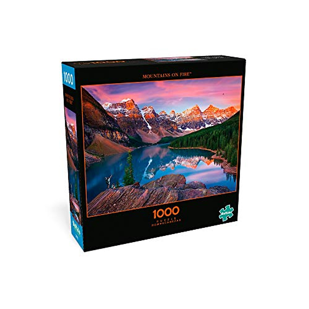 Buffalo Games - Mountains On Fire - 1000 Piece Jigsaw Puzzle Multicolor, 26.75"L X 19.75"W