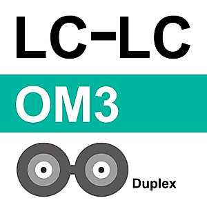 1.25G SFP 1000Base-SX Compatible with Cisco GLC-SX-MMD/GLC-SX-MM/SFP-GE-S & 1-Pack of 1-Meter OM3 LC to LC Fiber Patch Cable