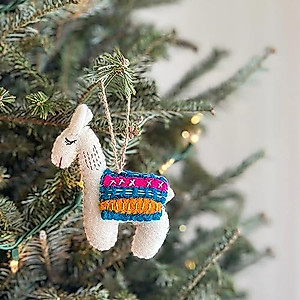 Felt Christmas Ornaments Set of 3 - Llamas