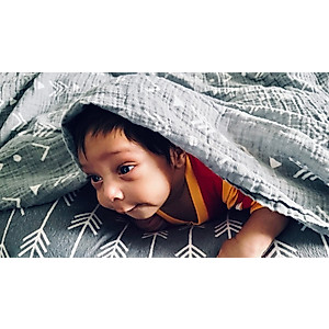 Muslin Baby Swaddle 3-Pack 100% Cotton. Soft & Breathable for Girl/Boy/Unisex