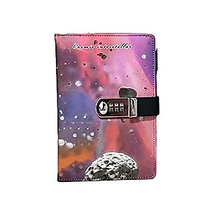 Notebooks Password Notebook A5 Diary with Digital Lock for Girls and Woman Locking Journals for Birthday Gift, Writing Journal Diary (Color : Ss)