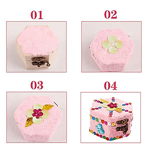 MonkeyJack 2 Tiers Plain Unpainted Wooden Jewelry Box Organizer Storage Container Unfinished Drawer Case DIY Crafts