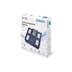 Omron Bf511 Body Composition and Body Fat Monitor Bathroom Scale - Dark Blue New Free Shipping Ship Worldwide Fast Shipping