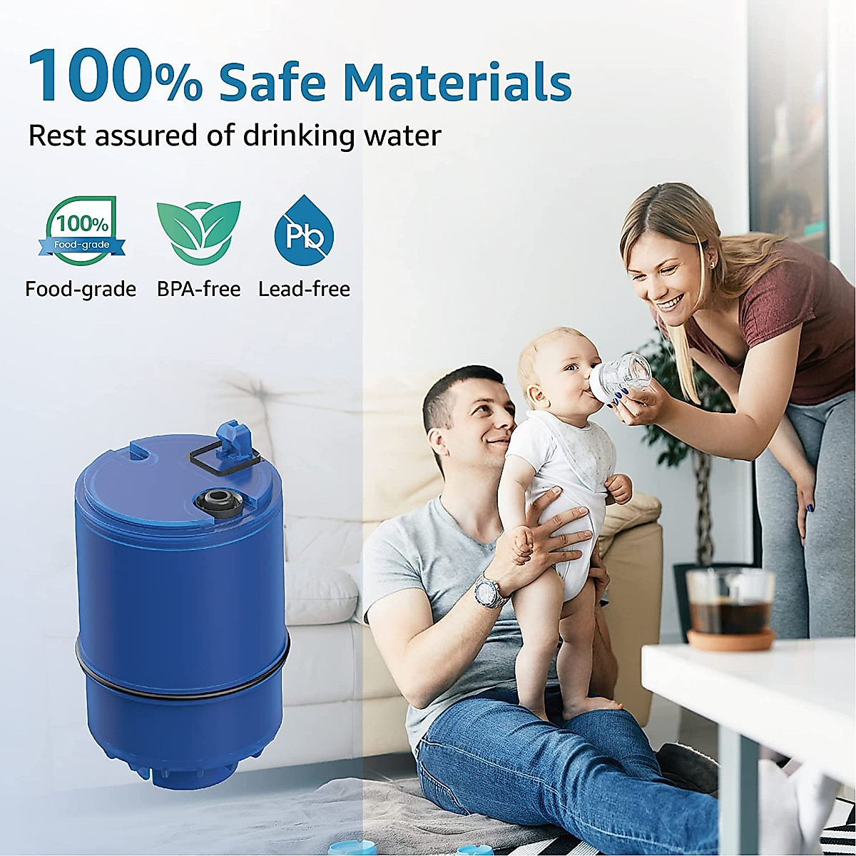 2 Pack Filter Replacement for All PUR®, PUR®PLUS Faucet Filtration Systems, Pur® RF-9999® Faucet Water Filter, NSF Certified, AQUA CREST