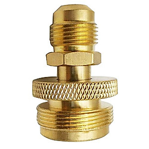 MENSI Portable Camping Grill Stove Parts 1lb Propane Tank Cansiter Regulator Adapter Connection Convert to 3/8" Male Flare