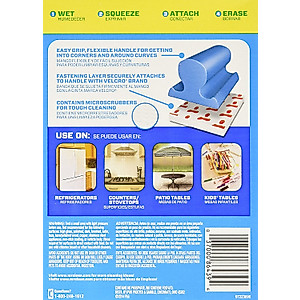 Mr Clean Magic Eraser Handy Grip All Purpose Cleaner Refills 4 Count (colors and packaging may vary)