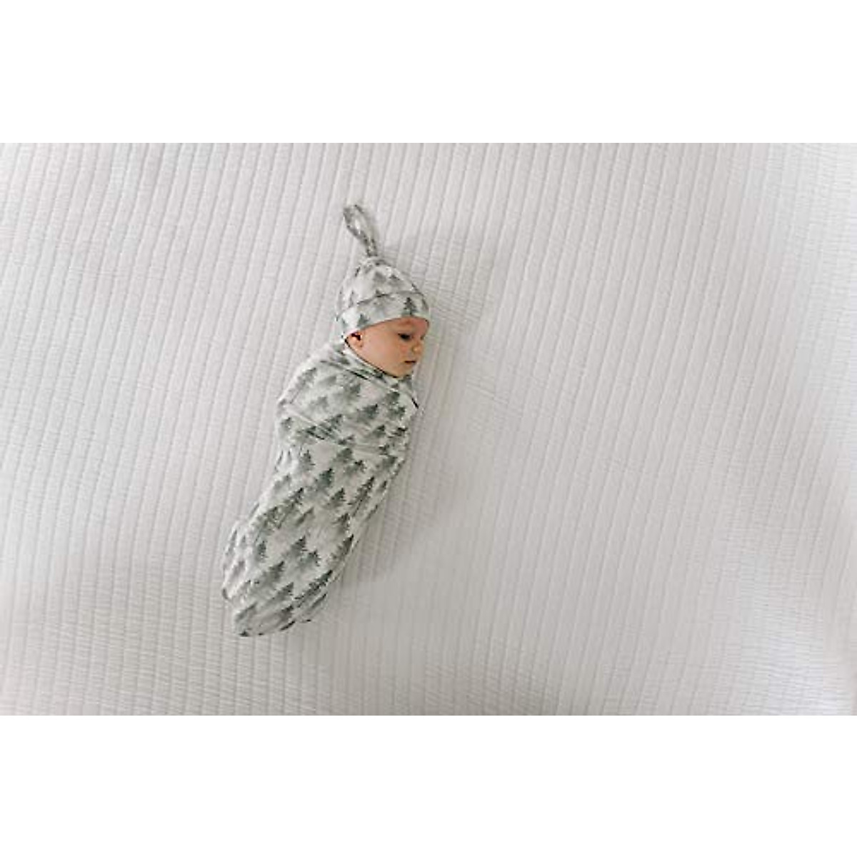 Copper Pearl Large Premium Knit Baby Swaddle Receiving Blanket Evergreen
