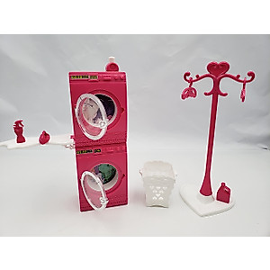 Gloria, Girl Laundry Room Play Set for 11" to 12" Dolls and Dollhouse Furniture