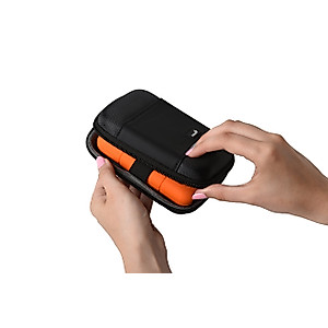 LaCie Rugged Mini USB 3.0 / USB 2.0 2TB External Mobile Hard Drive 9000298 with Ivation Compact Portable Hard Drive Case