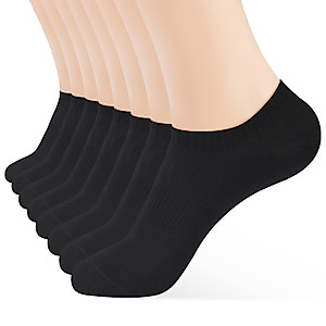 inhees 8 Pairs Ankle Socks Women's Thin Athletic Running No Show Low Cut Short Socks