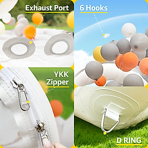 Bubble Dome House Inflatable Bubble Tent,PVC Bubble Balloon House Inflatable for Kids Party with Blower Balloons House 10ft Diameter, 6ft Tunnel Children's Day Gift