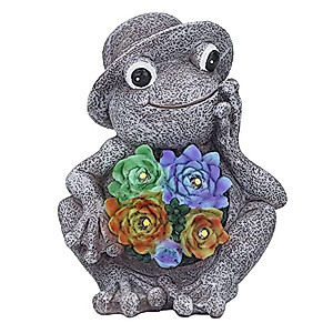 Garden Solar Lights, Widely Used Frog Style Vivid Colors Solar Outdoor Lights for Yard