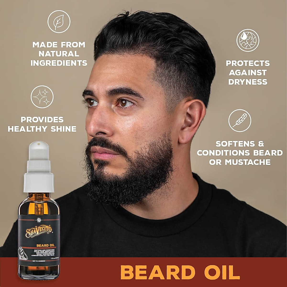 Suavecito Beard Oil 1 Fl Oz