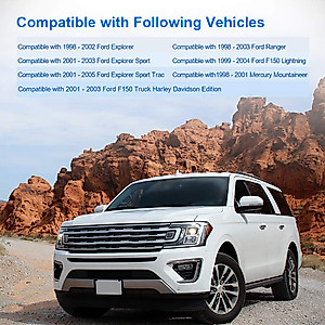 WMPHE Cruise Control Switch Buttons Steering Wheel Mounted Compatible with 1998-2003 Ford Ranger Explorer F150 Mercury Mountaineer Mazda B3000 Replacement for F87Z-9C888-BB F87A-9D809-BA