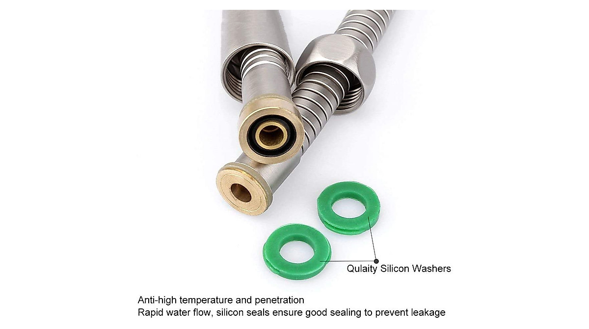 TRIPHIL Kink-free Shower Hoses 98" Extra-long for Handheld Shower Head ...