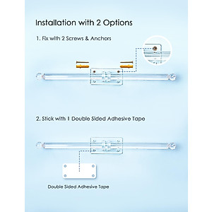 Heesch Headband Holder, Bracelet Holder, Claw Clip Organizer, Acrylic Necklace Holder, Hat Rack for Baseball Caps, Wall Mount Jewelry Holder for Bracelets, Watches, Headbands, Hair Ties (2-Pack)