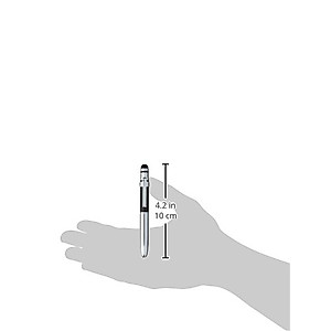 Fisher Space Pen Removable Clip Ballpoint Pen, Black with Chrome Cap, Stylus and Chrome Clip (BGBC-CL/S)