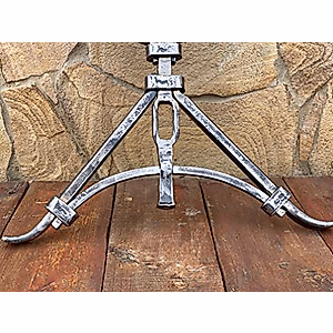 A set of 2 table legs, hand forged table legs