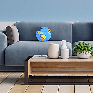 ArtCreativity Plush World Globe Ball, 1 PC, Soft 7.25 Inch Globe, Fun Educational Tool for Learning Geography, Great Gift Idea, Classroom Decoration, and Preschool Toy