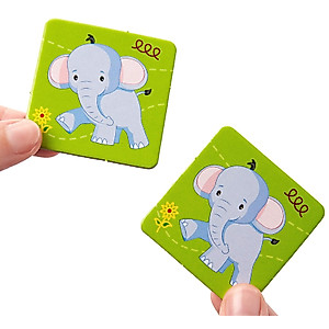 Mattel Games Fisher-Price Make-A-Match Card Game with Little People Theme, 56 Cards for 2 to 4 Players, Gift for Kids Ages 3 Years & Older