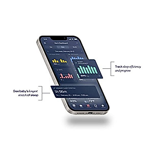 Nanit Pro Smart Baby Monitor & Wall Mount – Wi-Fi HD Video Camera, Sleep Coach and Breathing Motion Tracker, 2-Way Audio, Sound and Motion Alerts, Nightlight and Night Vision, Includes Breathing Band