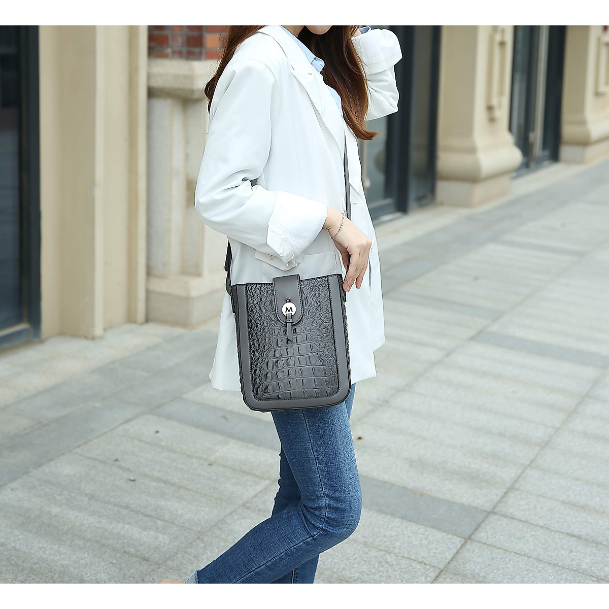 MKF Collection Crossbody Bag for Women Vegan Leather Shoulder Bag Handbag Purse By Mia K