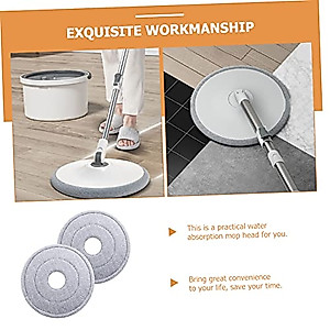 BUTIFULSIC 4 Pcs Replacement Mop Head Mop Heads Commercial Home Clearing Items Home Cleaning Clean Cloth Mop Pads Mop Household Clean Cloth Mop Head Only Mops Flat Mop Fabric