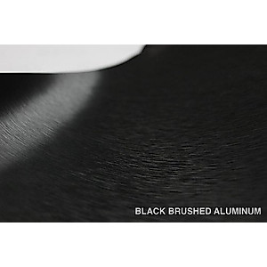 VVIVID Black Brushed Steel Vinyl Wrap Roll with Air Release Technology (3ft x 5ft)