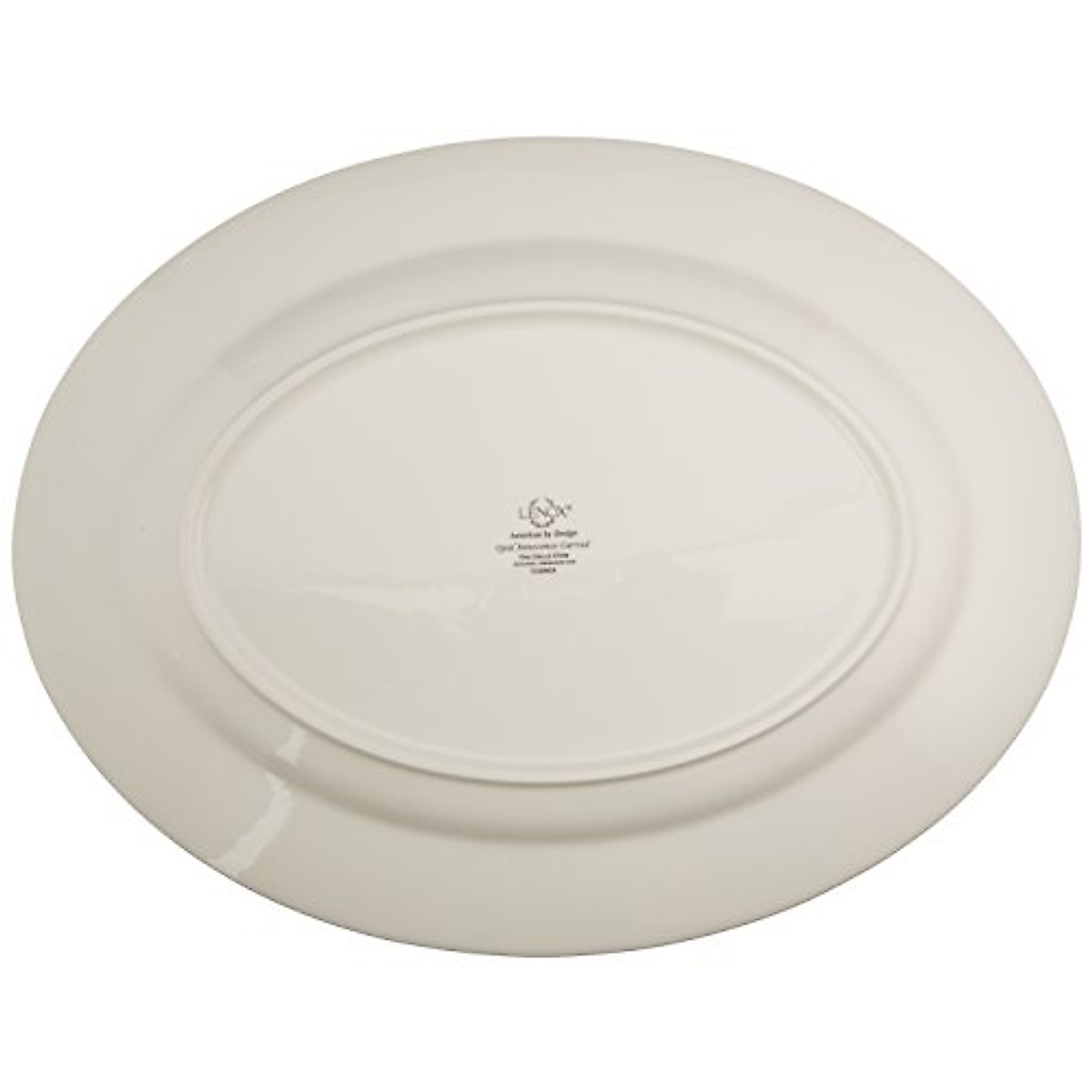 Lenox Opal Innocence Carved Large Oval Platter -,White