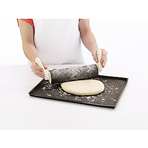 Lekue Micro Perforated Silicone Baking Pizza Mat, 15.7" x 0.59" x 11.8", Brown