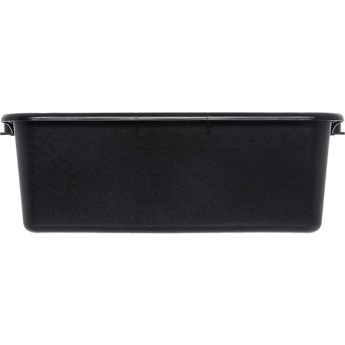 Carlisle FoodService Products Comfort Curve Tote Box Bus Box with Reinforced Rim for Kitchen, Restaurants, And Fast Food, Plastic, 7 Inches, Black