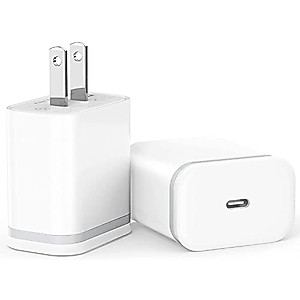 iPhone 14 13 12 11 USB C Wall Charger, 20W 2-Pack Charging Block USBC Power Adapter PD Plug Box Type C Brick Cube for iPhone 14 13 12 11 Pro Max XS X XR SE 8 Plus, iPad Pro, AirPods Pro