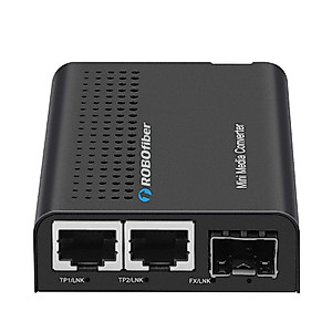 LFC-1002-SFP Two RJ45 Ports Gigabit Ethernet to 100/1000BaseX SFP Slot Fiber Media Converter, LFP and DIP sw Settings