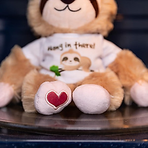 Sloth - ThermaPals - Warmy Stuffed Animal for Microwave - Weighted microwavable Stuffed Animal Lavender - Sloth Heated Stuffed Animal - Heated Stuffed Animals for Babies