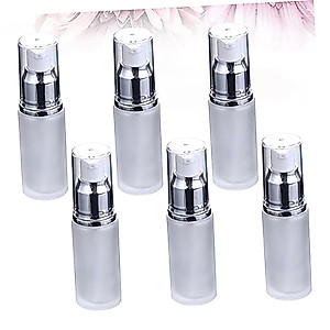 Beavorty Terrarium 6pcs Cream Container Soap Dispensers Glass Containers for Liquids Perfum Spray Bottles Pump Lotion Bottle Shampoo Pump Bottle Sub Bottle for Soap Glass Spray Bottles