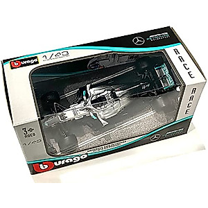 Bburago Mercedes AMG Petronas F1 W07 Hybrid Lewis Hamilton #44 Diecast Car 1:43