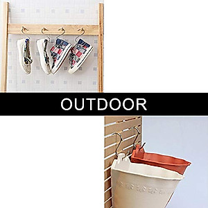 SumDirect S Hanging Hooks, Heavy Duty Stainless Steel S Shaped Hooks for Hanging Apparel Kitchenware Utensil (3 1/10 inch, 10pcs)