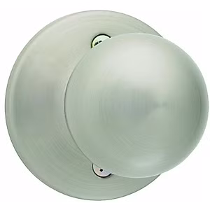 WEISER LOCK GAC101 Y15 MS 6LR1 Yukon Passage Knob, Satin Nickel
