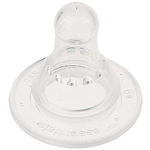 NUK Gerber First Essentials Silicone Nipples, Medium Flow, 4+ Months, 6 ct