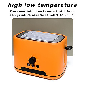 jyibinee Toaster Appliance Top Cover, Silicone Toaster Lid Toaster Cover, Bread Machine Cover for Sandwich Machine Part Accessories Black