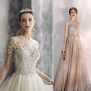 Rhinestone Crystal Tiaras and Crowns Headband For Women Birthday Pageant Wedding Prom Princess Crown (A-003 Silver)