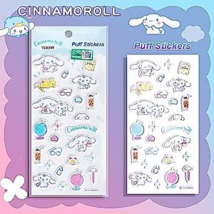 Cute Puffy Stickers for Kids Stickers 3D Waterproof Kawaii Puffy Sticker Kit for Water Bottle Phone Laptop Scrapbooking Computer for Toddlers Girls Teens Kids 4 Sheets