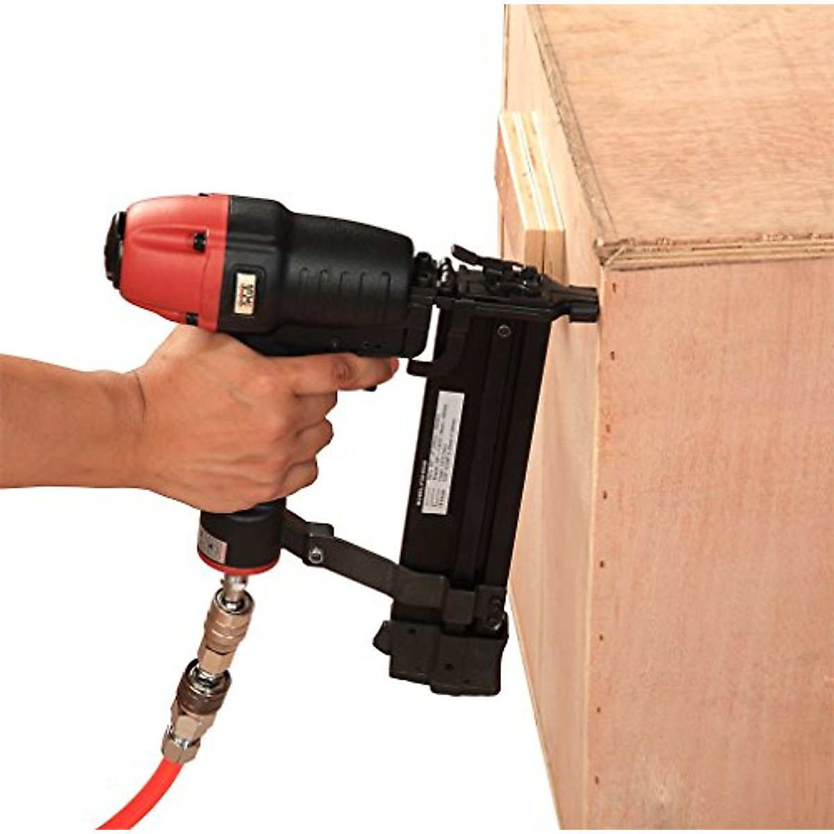 3PLUS HF509040SP 18 Gauge 2" Brad Nailer and 1/4-Inch Narrow Crown Stapler 2 in 1