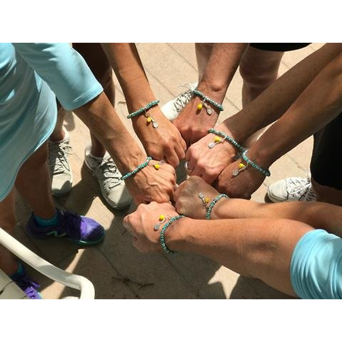 Tennis Karma Bracelet - Great Tennis Gift for Women (Turquoise)