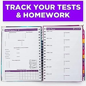 Nursing School Study Planner - Nursing Student Gifts - Spring/Fall Calendar Year - Dates Start January 1, 2024 & Ends January 31, 2025
