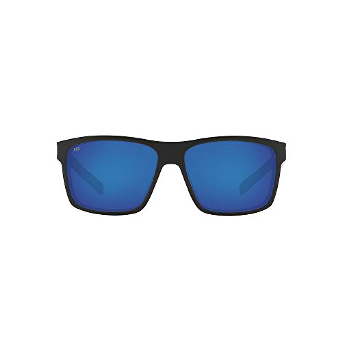 Costa Del Mar Man Sunglasses Shiny Black Frame - Blue Mirror Lenses - 60MM